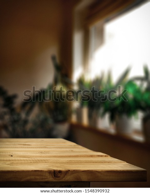 Стоковая фотография 1548390932: Corner Table Background Free Space Your ...