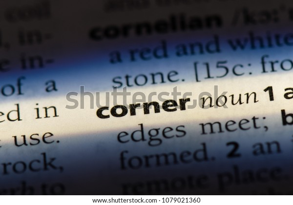 Corner Word Dictionary Corner Concept Stock Photo 1079021360 | Shutterstock