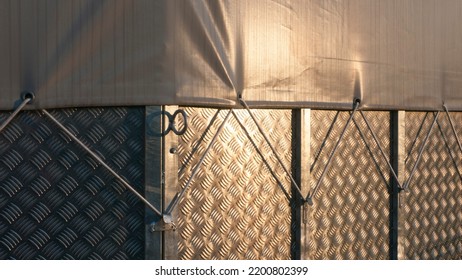 Corrugated Metal Texture Surface Wall Stock Photo 2200802399 | Shutterstock