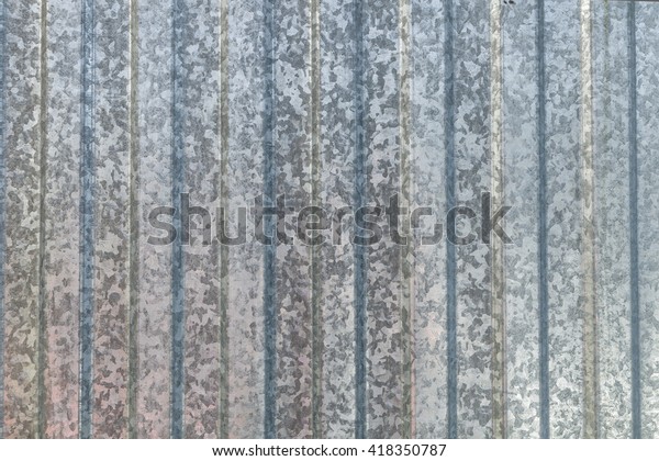 Corrugated Texture Metal Sheet Metal Cladding Stock Photo 418350787 ...