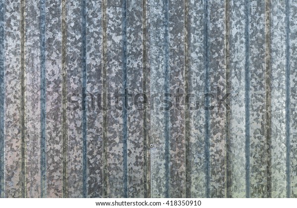 Corrugated Texture Metal Sheet Metal Cladding Stock Photo 418350910 ...