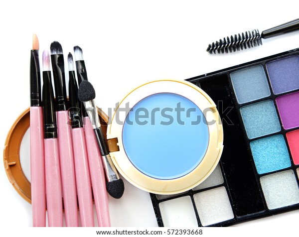Cosmetics Makeup Tools Professional Make Top Stock Photo 572393668 ...
