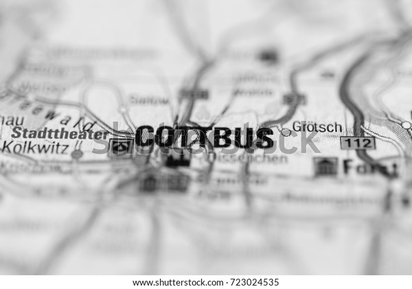 Cottbus On Map Stock Photo 723024535 | Shutterstock