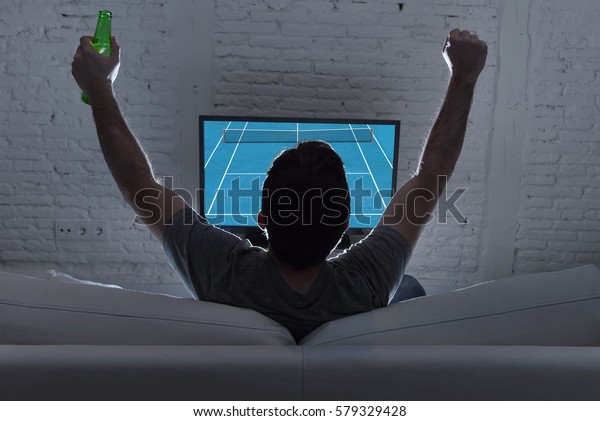 Couch Back View Young Man Home Stock Photo 579329428 | Shutterstock