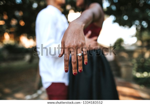 Couple Getting Engaged Stock Photo 1334183552 | Shutterstock
