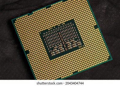 Cpu Central Processing Unit Pins Semiconductors Stock Photo 2043404744 ...