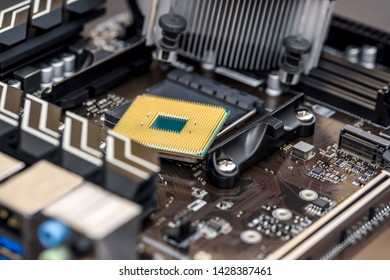 Cpu Personal Computer Top View Motherboard Stock Photo 1428387461 ...