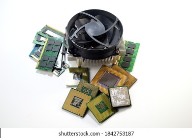 Cpu Processor Chip Cooling Fan On Stock Photo 1842753187 | Shutterstock