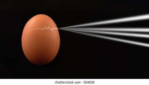 Cracked Egg Light Rays Emerging On Stock Photo 324028 | Shutterstock