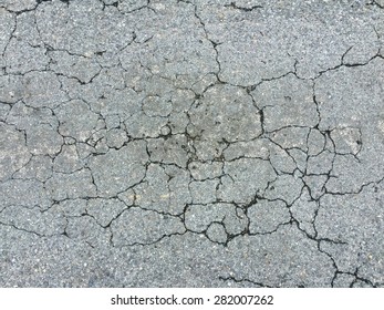 Cracked Road Surface Texture Background Abstract Stock Photo 282007262 ...