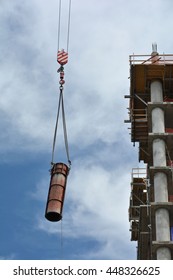 Crane Lowering Object Stock Photo 448326625 | Shutterstock