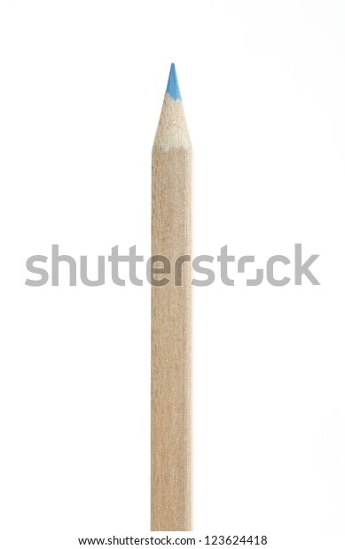 Crayon Vertical Blue Tip Stock Photo 123624418 | Shutterstock
