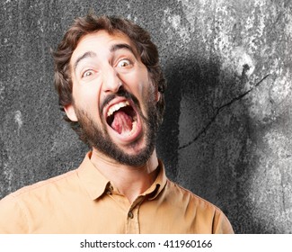 Crazy Manfunny Expression Stock Photo 411960166 | Shutterstock