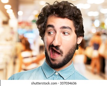 Crazy Happy Man Stock Photo (Edit Now) 337034792