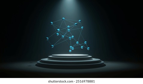 Create Data Graph On Pedestal Spotlights AI-generated image 2516955791 ...