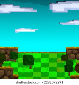 Simple Minecraft Background Pixel Art Style imagem gerada por IA ...