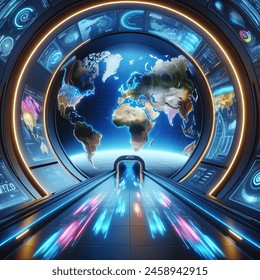 Globe Interactive Displays Showing Earths Layers AI-generated image ...