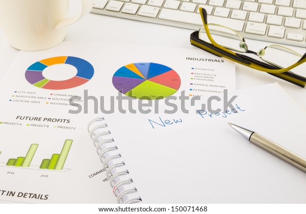 Create Ideas New Project Graph Chart Stock Photo 150071468 | Shutterstock