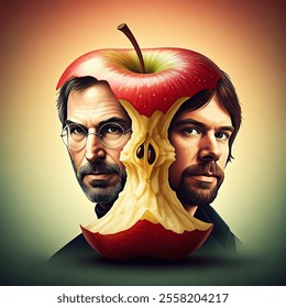Create Image Apple Core Negative Space AI-generated image 2558216163 ...