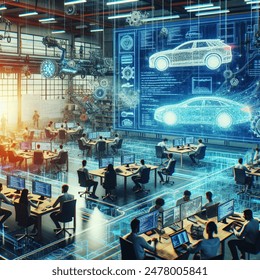 Create Image Depicting Bustling Hackathon Scene AI-generated image ...