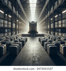 Create Immersive Perspective View Cement Store AI-generated image ...