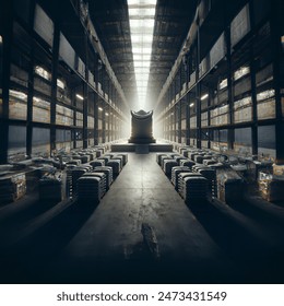 Create Immersive Perspective View Cement Store AI-generated image ...