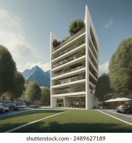 Create Regularly Shaped Building Ground Floor AI-generated image ...