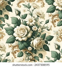 Create Seamless Floral Liberty Style Pattern AI-generated image ...