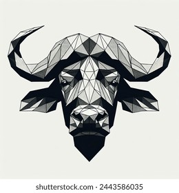 Create Vector Image Head African Buffalo AI-generated image 2443587493 ...