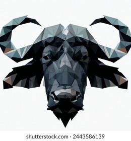 Create Vector Image Head African Buffalo AI-generated image 2443587493 ...