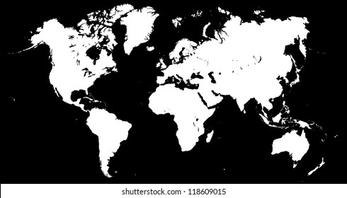 Creation World Map By Computer Generated Stock Photo 118609015 ...