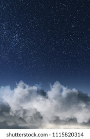 Creative Clouds Starry Sky Background Creative Stock Photo 1115820314 ...