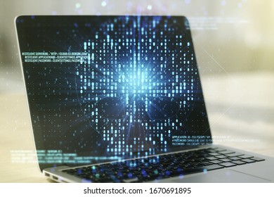 Creative Code Skull Sketch On Modern Stock Photo 1670691895 | Shutterstock