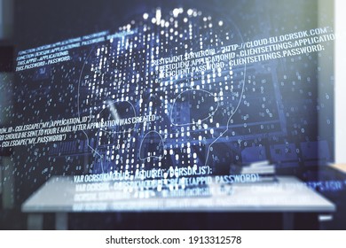 Creative Concept Code Skull Illustration Modern Stock Photo 1913312578 ...