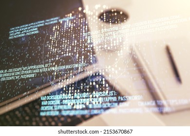 Creative Concept Code Skull Illustration On Stock Photo 2153670867 ...