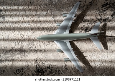 Creative Effect Sun Light Beam Airplane Stock Photo 2198971121 ...