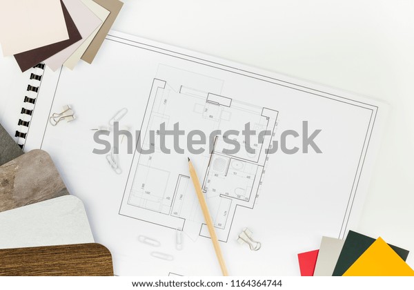 Creative Flat Lay Overhead Top View Stock Photo 1164364744 | Shutterstock