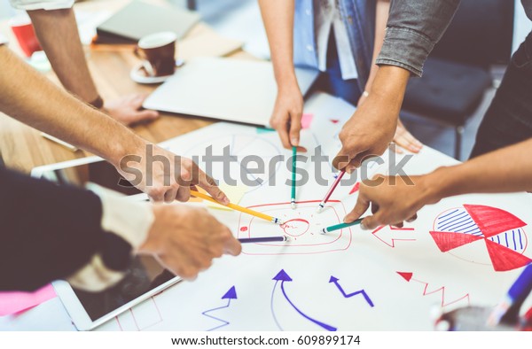 Creative Idea Teamwork Concept Group Multiethnic Stock Photo (Edit Now ...