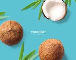 Coconut panoramic layout containing art, background, and banner, a Food ...