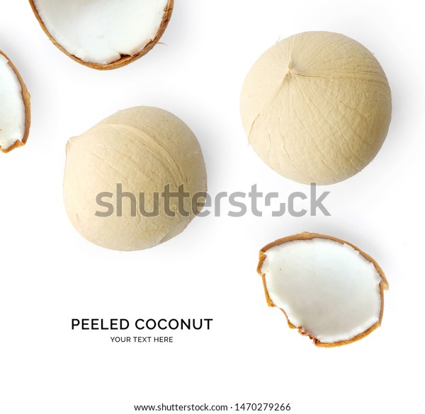 Creative Layout Made Coconut Flat Lay Stock Photo 1470279266 | Shutterstock