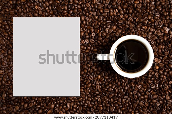 Creative Layout Made Coffee Beans Coffee Stock Photo 2097113419 ...