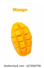 Creative Layout Made Halff Mango Fruit Stock Photo 1673504758 ...