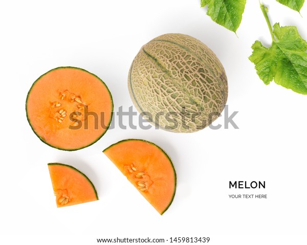 Creative Layout Made Melon Flat Lay Stock Photo 1459813439 | Shutterstock