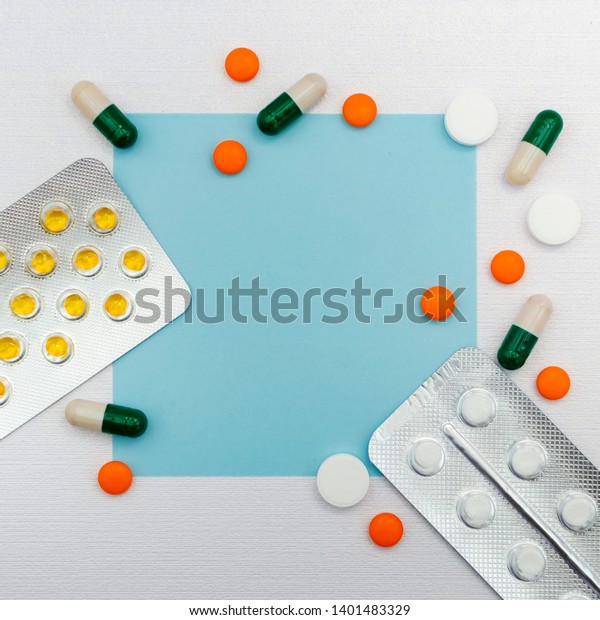Creative Layout Made Variety Tablets Capsules Stock Photo (Edit Now ...