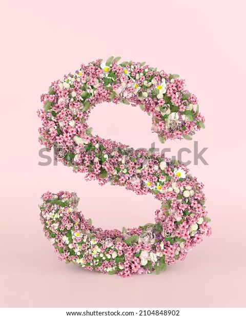 Creative Letter S Concept Made Fresh Stock Photo 2104848902 | Shutterstock