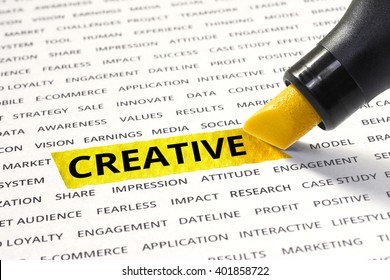 Creative Message Highlighted Marker On Paper Stock Photo (Edit Now ...