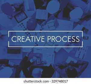 Creative Process Design Brainstorm Thinking Vision Stock Photo ...