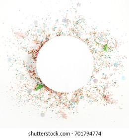 Creative Round Layout Copy Space Made Stock Photo 701794774 | Shutterstock
