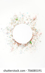 Creative Round Layout Copy Space Made Stock Photo 706085191 | Shutterstock