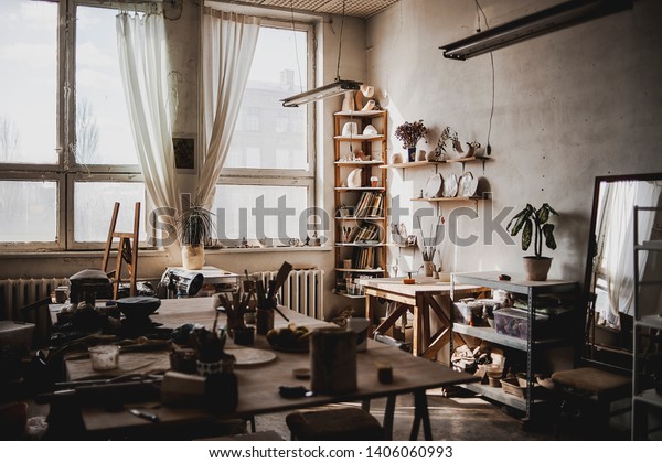 Creative Space Art Studio Interior Design Stock Photo 1406060993 ...